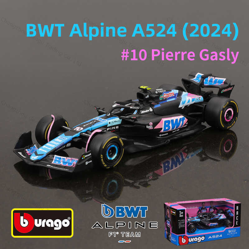 Bburago 1:43 BWT 2025 Alpine A524 Static Simulation Diecast Alloy Model ...