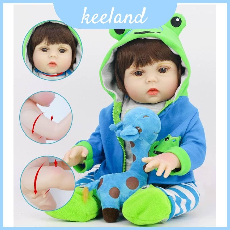 Frog-themed Realistic 53cm Reborn Doll Durable Soft Material For ...