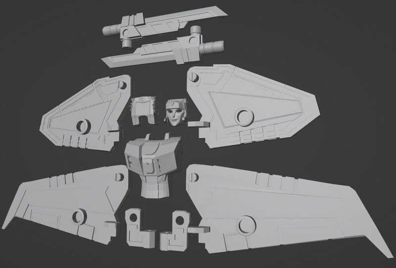 Lyzack TF Victory Unpainted Kit Transformers Legacy Studio Series Dee ...