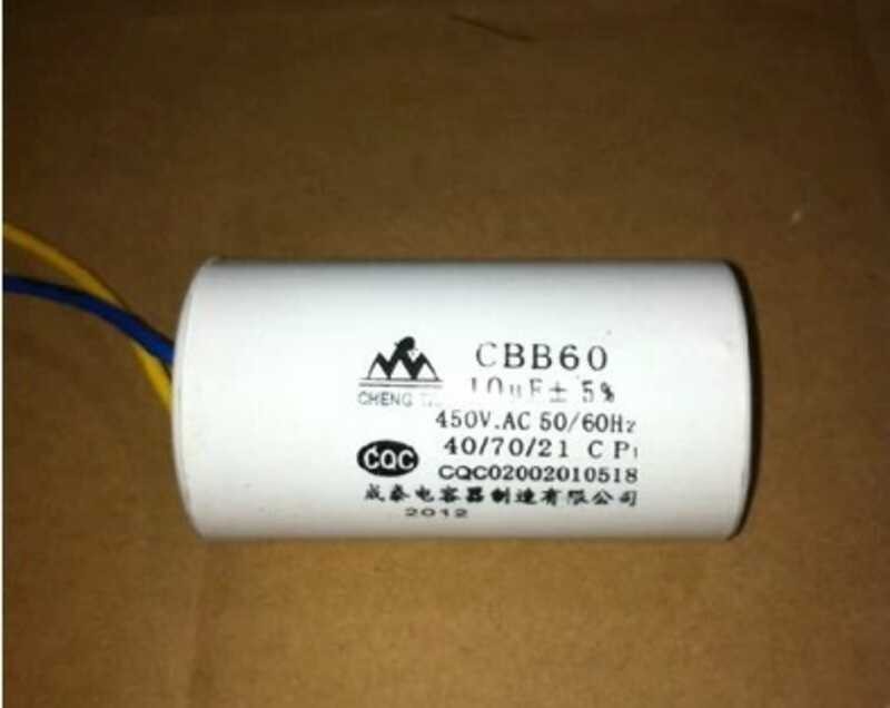 Washing machine capacitor CBB60 10UF starting capacitor, water pump ...