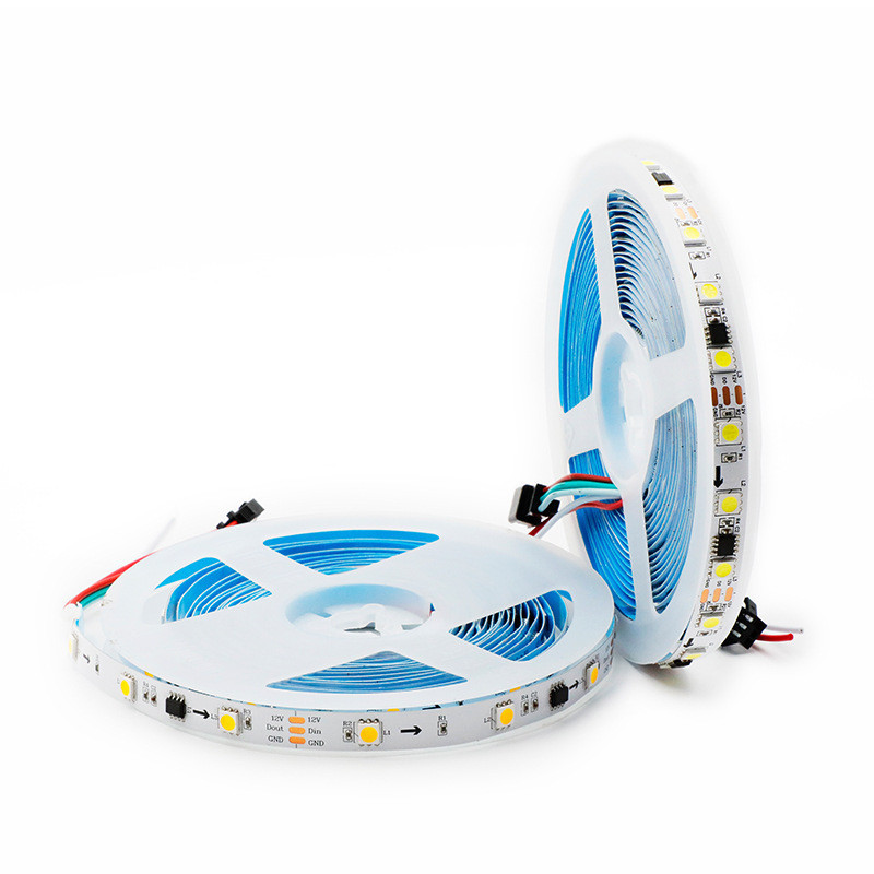 5m/roll 12V WS2811 Pixel Single Color LED Strip 5050 White Warmwhite ...