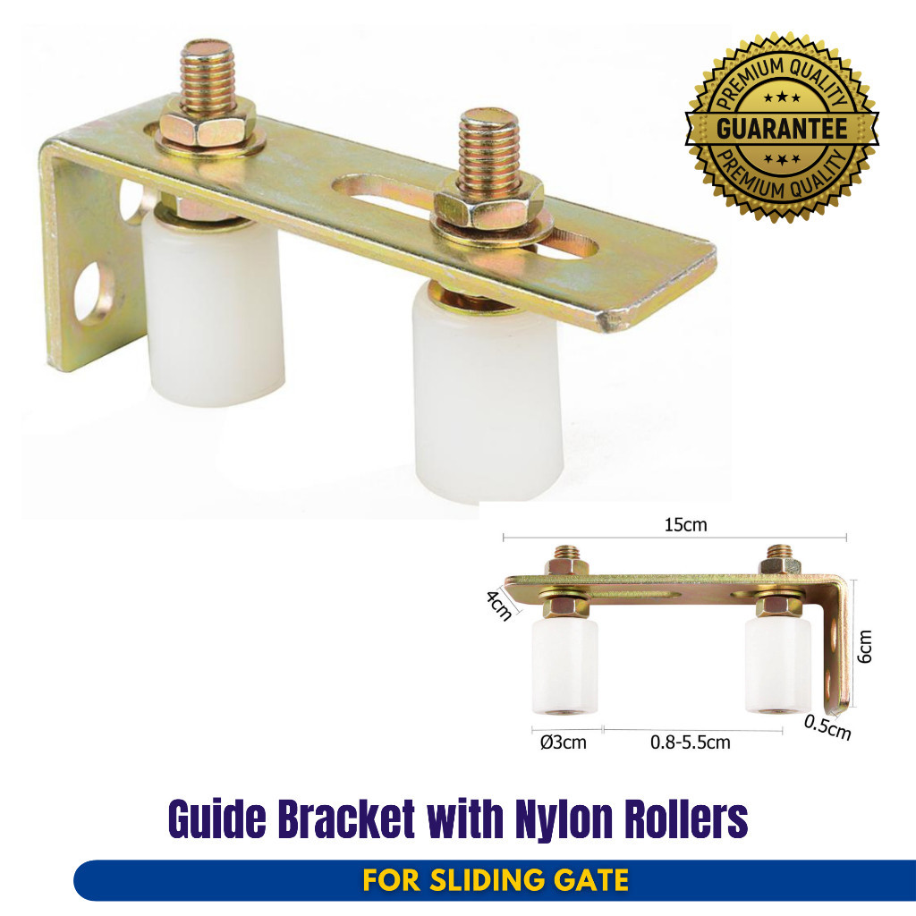 Sliding Gate Top Guide Nylon Rollers With L Bracket Upper Nylon Guide ...
