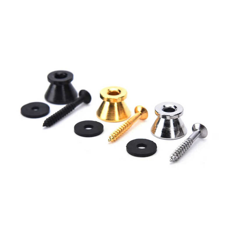 Set The 2 Parts Of The Electric Acoustic Guitar Bass Strap Button Screw ...