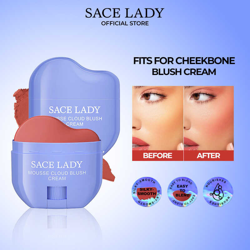 SACE Lady Blush Cream Long pigment Silky-smooth Face Multi-use Stick ...