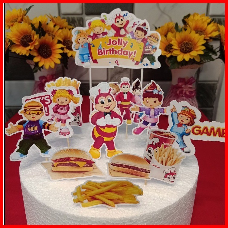 JOLLIBEE Theme Cake Topper | Shopee Philippines