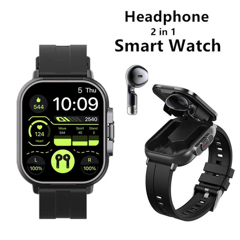 & TWS 2 In 1 Smart Sports Wireless Bluetooth Cal g Health Monitor Fiess ...