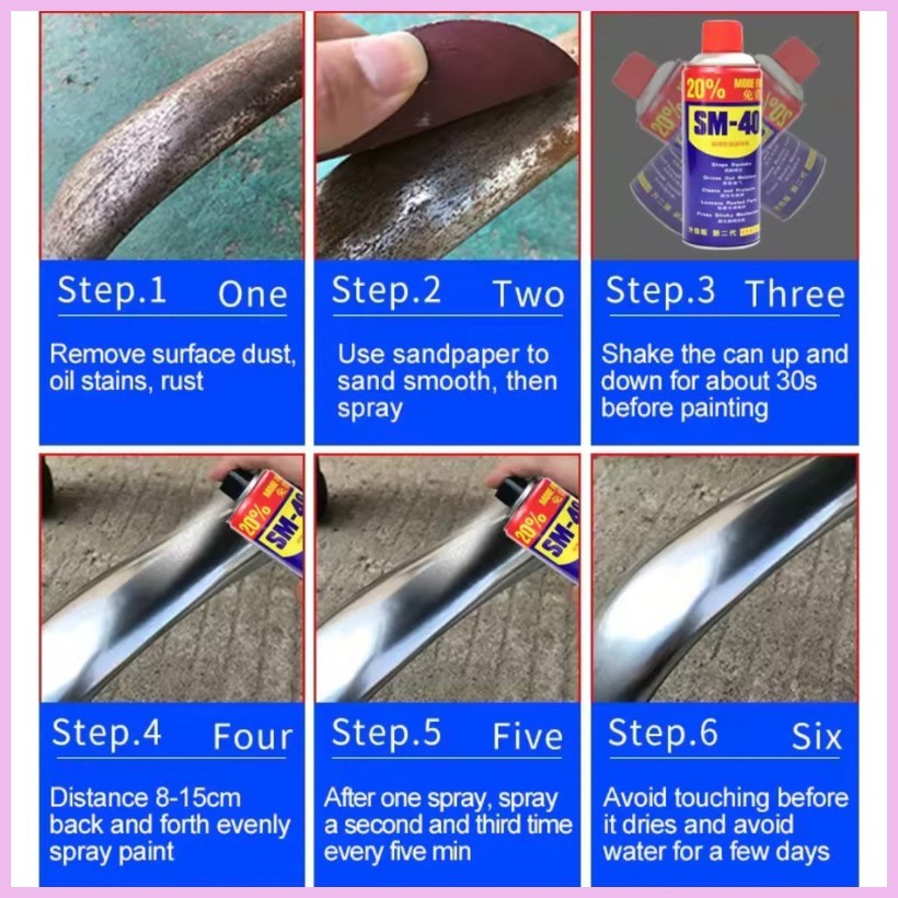 ⚾︎ ♠ Carspark Rust Remover Spray Multi-Use for Metal anti-rust ...