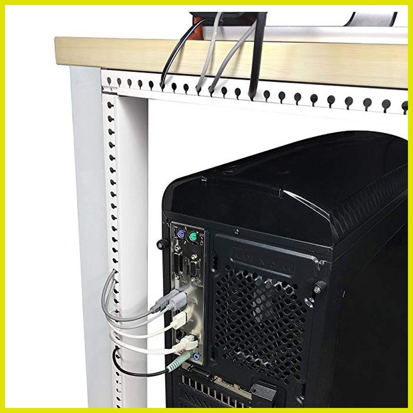 ☪ Cable Management Open Slot Cable Management Raceway 1m PVC Cable Tray ...