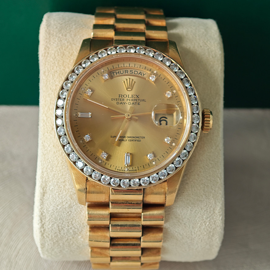 Rolex Golden Work 36-Week Calendar Type 18238 Mechanical Men's Watch ...