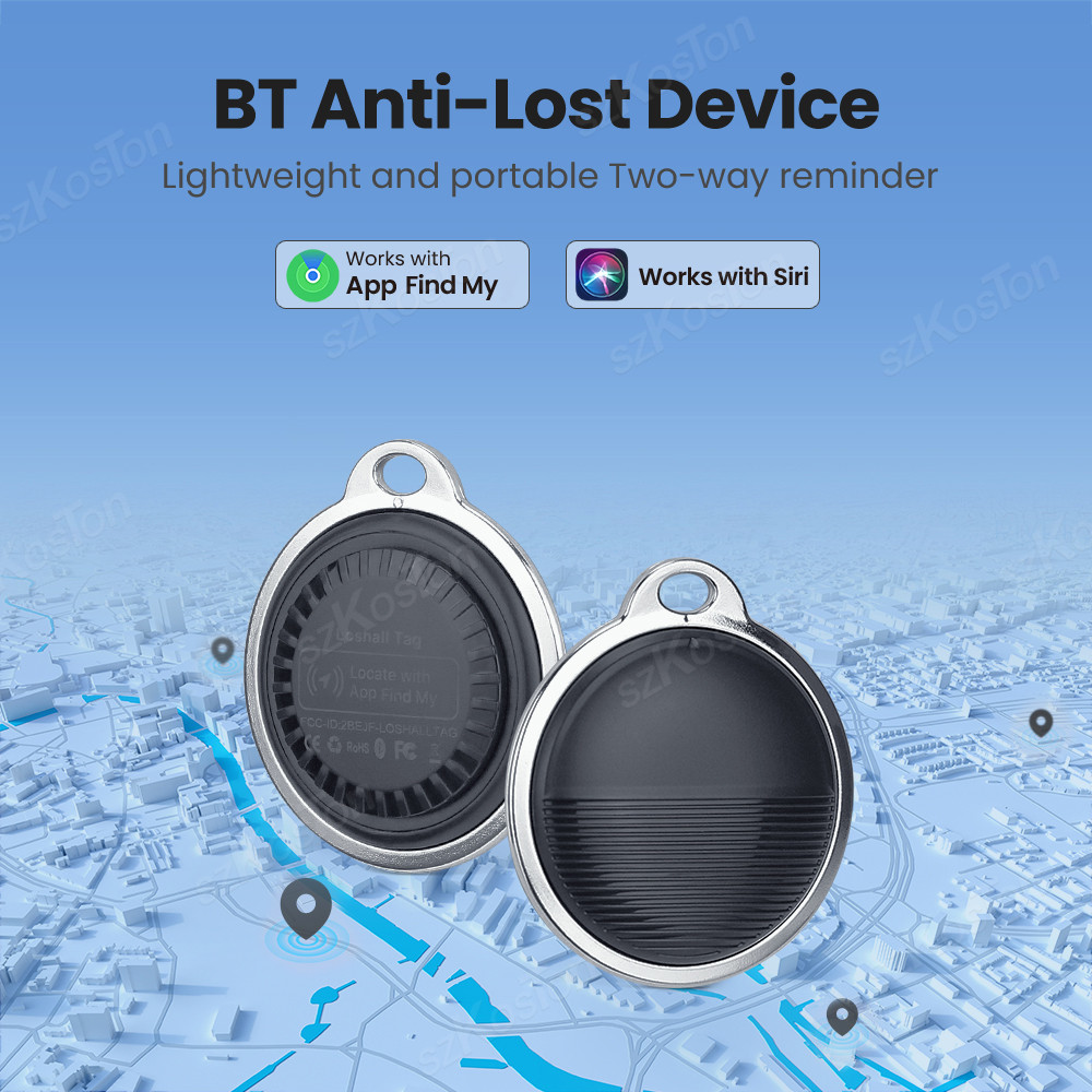 Mini Global GPS Tracker Smart Tag Compatible with iOS Find My App Key ...