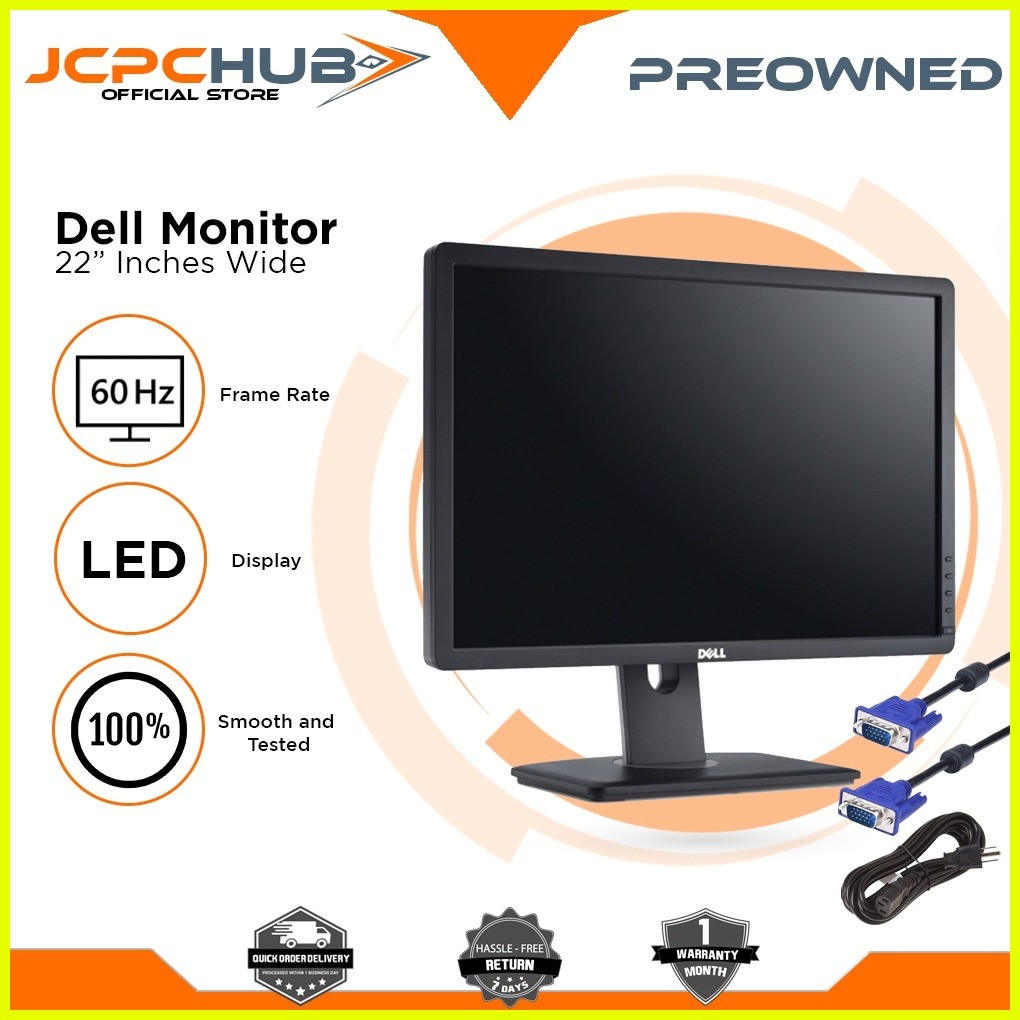 ♠ DELL Monitor 17, 19, 22 Inch Square and Wide Type LCD / LED Black ...
