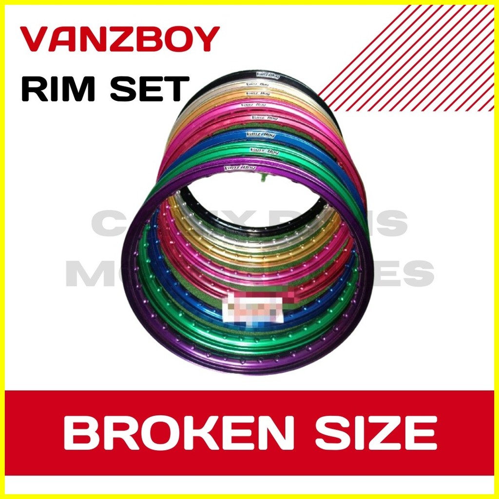 Uisdm VANZBOY RIM SET Broken size | Shopee Philippines
