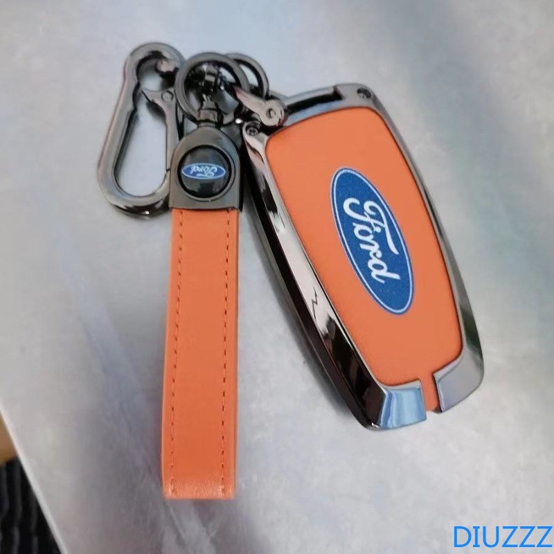 Zinc Alloy Leather Car Remote Key Case Cover Shell Fob For ford RAPTOR ...