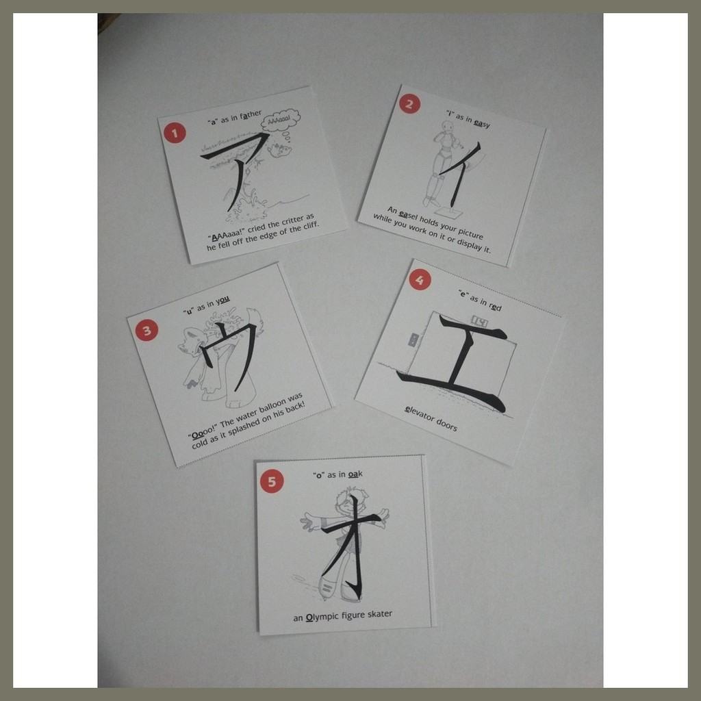 ஐ Hiragana and Katakana Flashcards with Art SET | Shopee Philippines