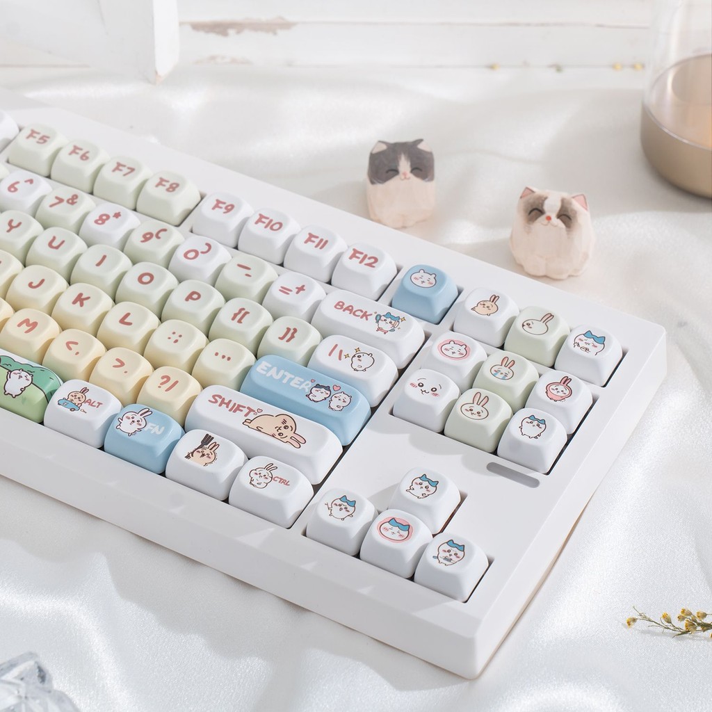 Cartoon Chikawa Little Eight Keycap MOA PBT Material Thermal ...