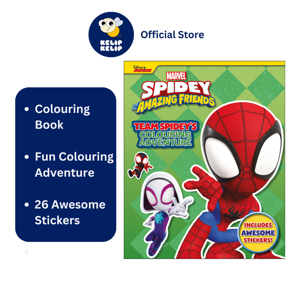 Marvel Spidey & Amazing Friends Colouring Book Team Spidey For Kids To ...