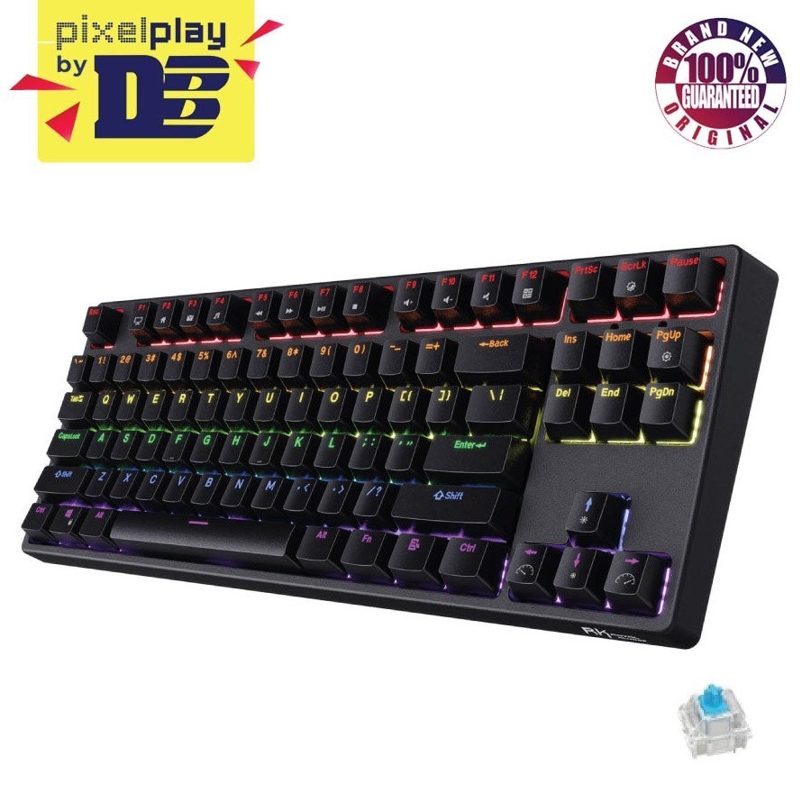 ♣ Royal Kludge RK87 Tri-mode RGB 87 Keys Hot Swappable Mechanical ...
