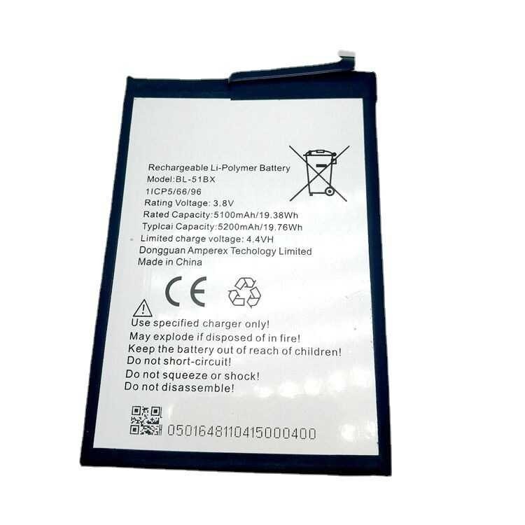 Transsion Infinix HOT 10 Phone Battery Note 8 Internal Battery Bl-51Bx ...