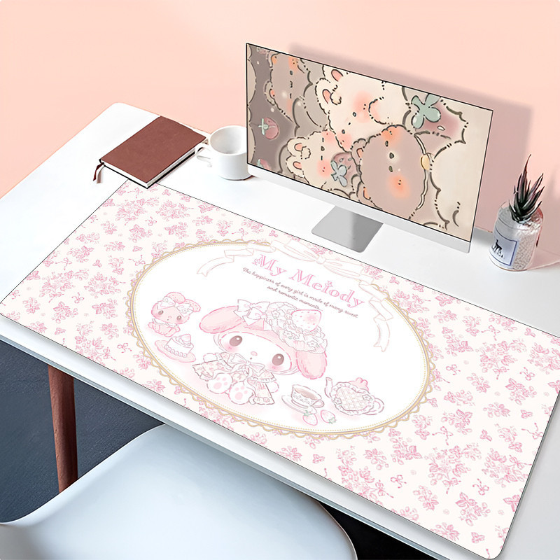 Sanrio Cute My Melody Mouse Pad Computer Gamnig Accessories Keyboard ...