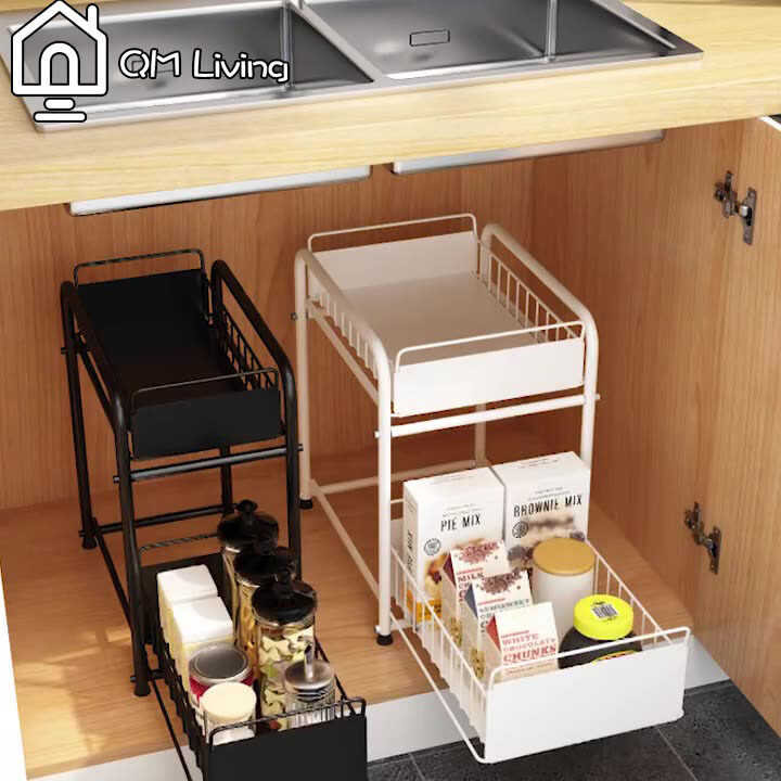 Oras Na 24 Barko Lumabas Kitchen Under Sink Sliding Cabinet Rak Pull ...