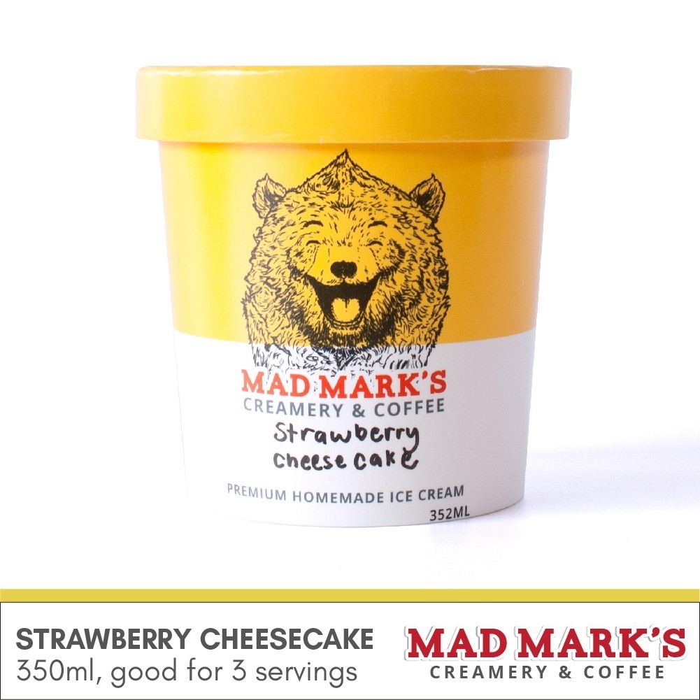☸ Mad Marks Premium Ice Cream Strawberry Cheesecake | Shopee Philippines