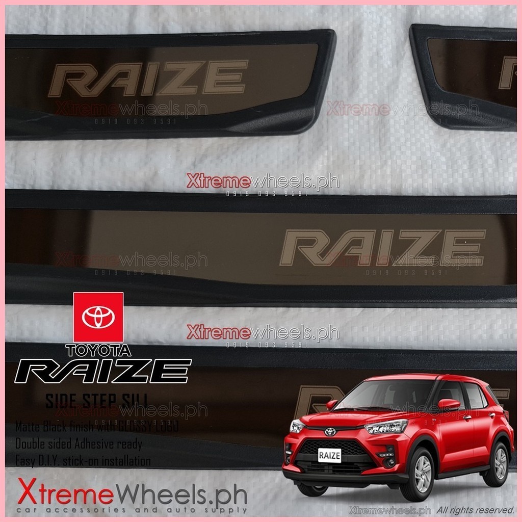 ☂ Toyota Raize 2022-2024 Door Step Protector / Side Stepsill / Step ...
