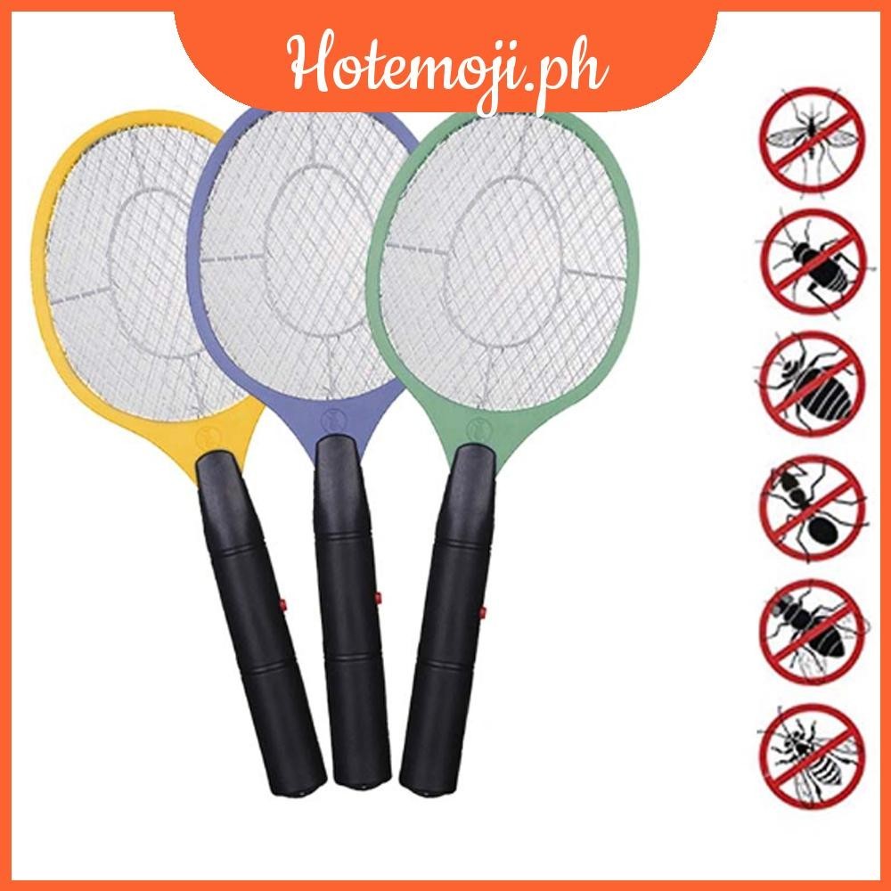 Fly Hand-held Electric Swatter Zapper Use Insect Racket Mosquito Bug ...