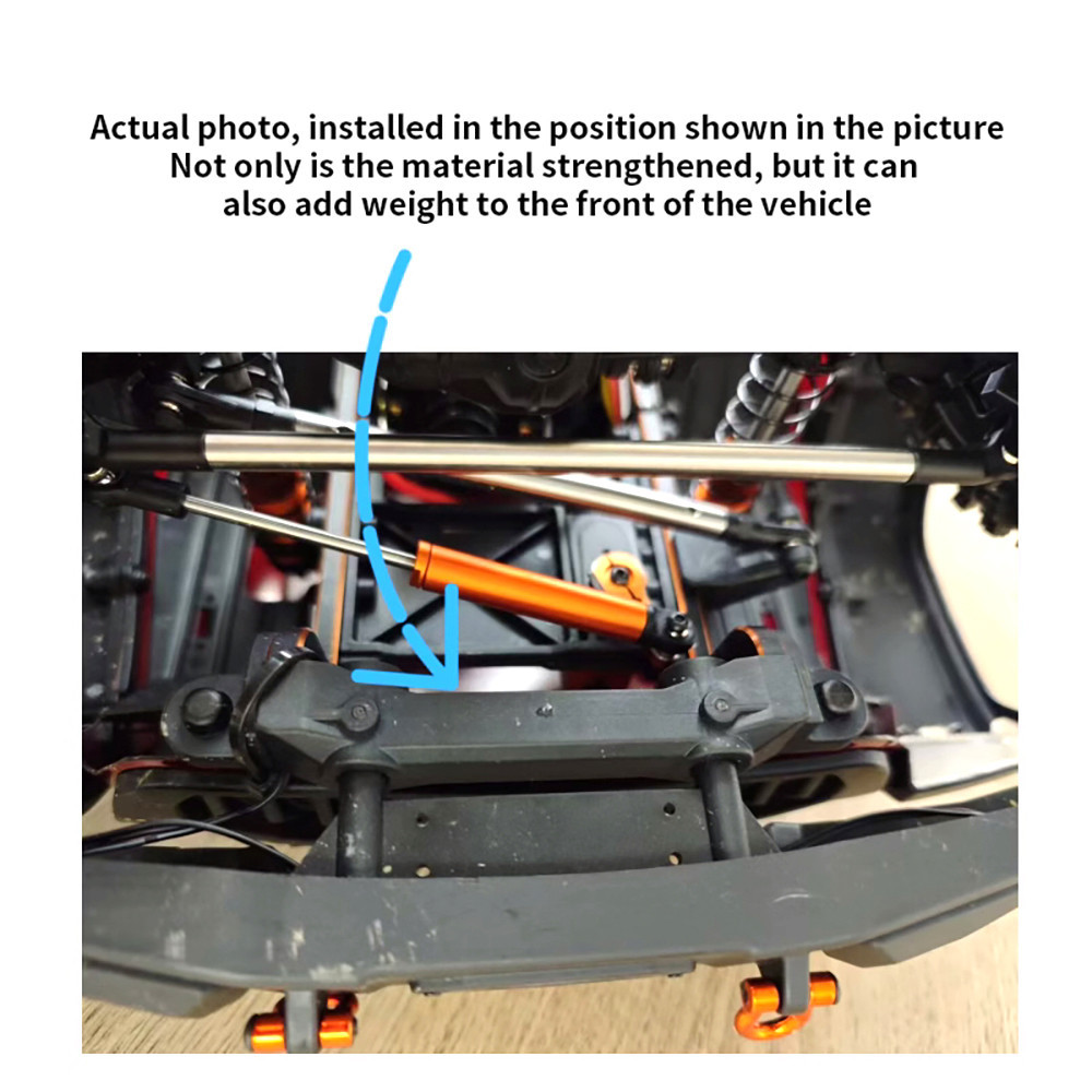RLAARLO Parts Metal Brass Counterweight Chassis Armor for MK07 MK-07 1/ ...
