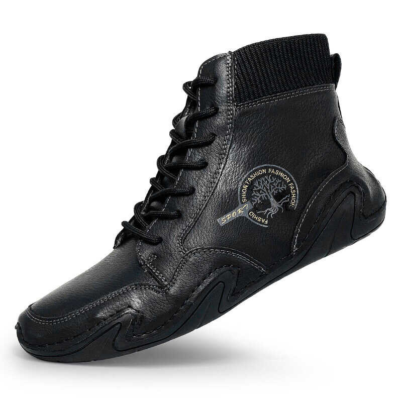 Bota Katad Real Malambot Sole Kubo Kaswal Ginawa Kamay Sapatos Taglamig ...