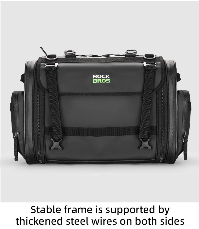 ROCKBROS Rear Seat Motor Bag Universal Portable Big Capacity Riding Bag ...