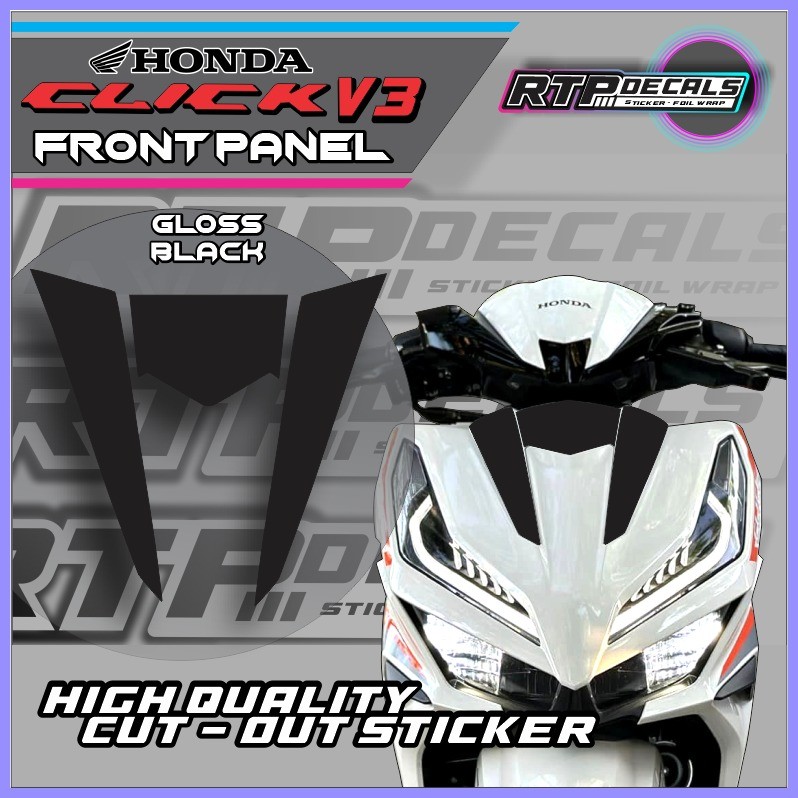 ∇ ☪ HONDA CLICK V3 FRONT PANEL DECALS STICKER - PPH | Shopee Philippines
