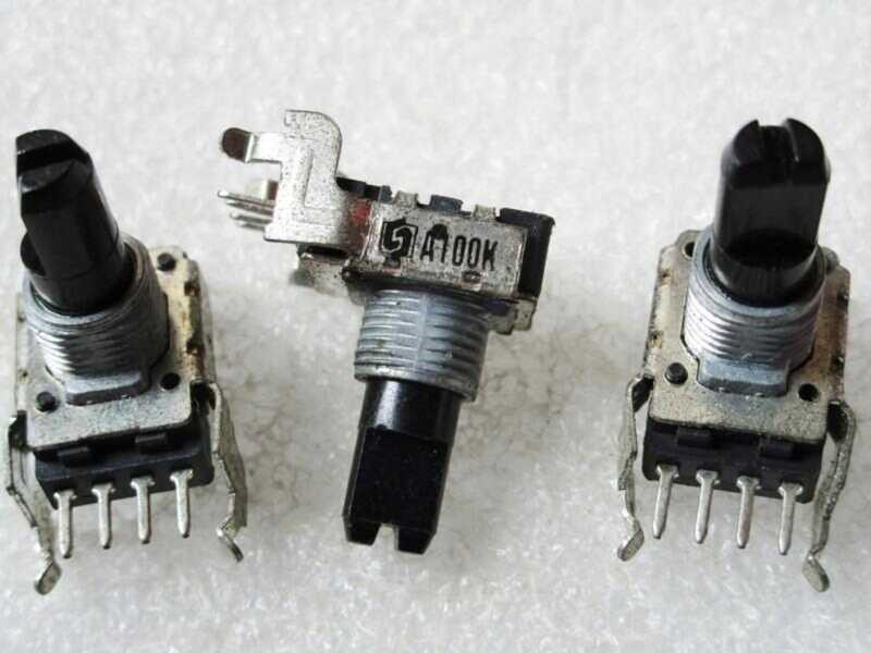 A100K A104 horizontal single row potentiometer 4-pin Sunway total ...