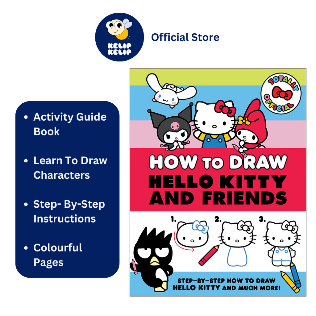 Hello Kitty & Friends How To Draw Characters Book For Kids To Learn ...