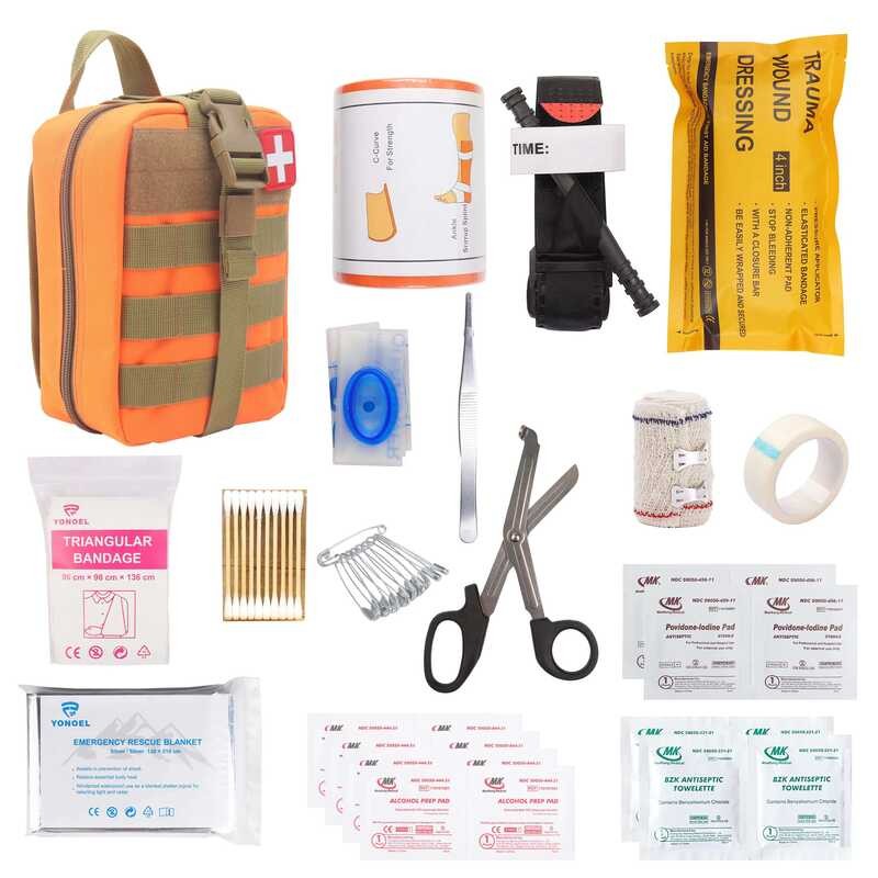 Molle Pouch IFAK Individual Trauma First Aid Kit Outdoor Emergency Trauma First Aid Kit For ...