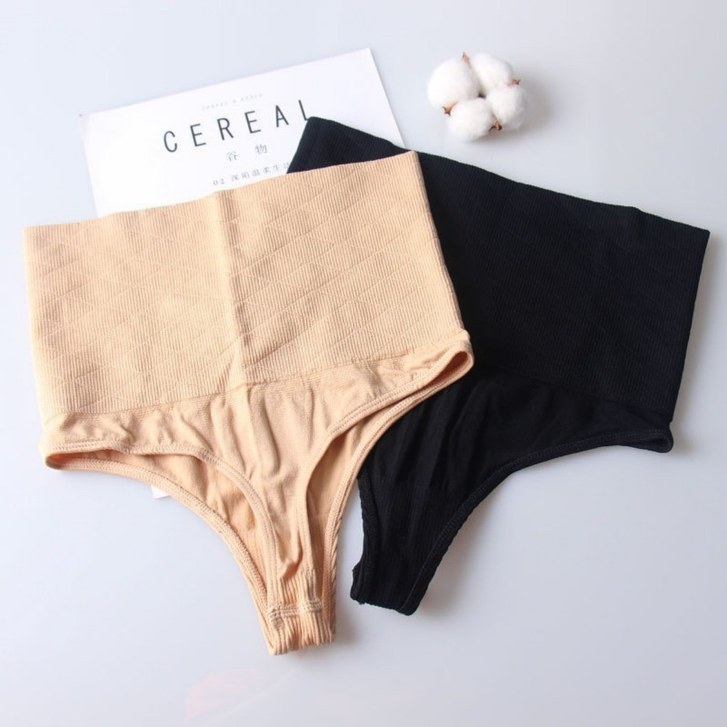 ZXYOUPING Sexy High-waisted Thong Tummy-lifting Hip Underwear Cotton ...