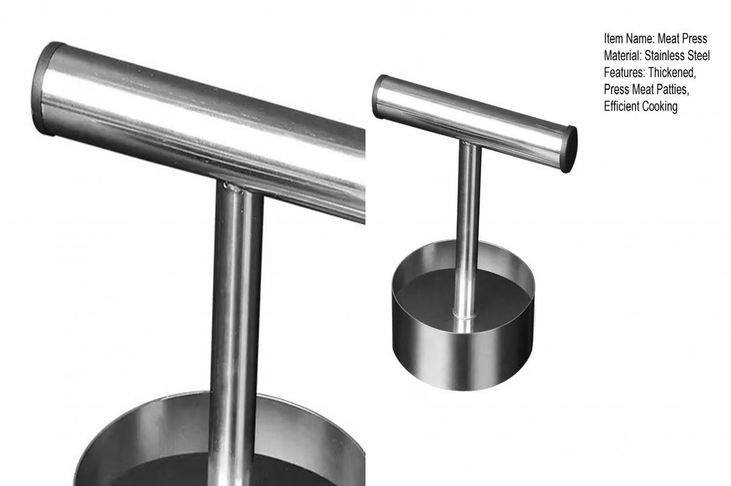 New* Burger Press Stainless Steel Meat Press for Cooking Stainless ...
