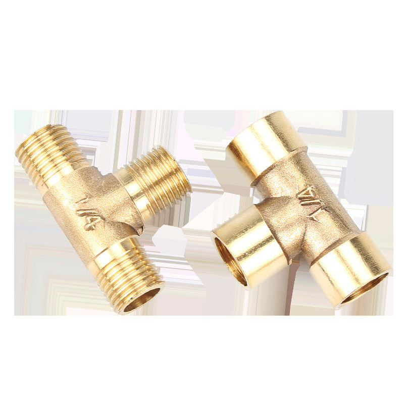 Pneumatic copper joint T-shaped tee internal thread external thread 1/2 ...