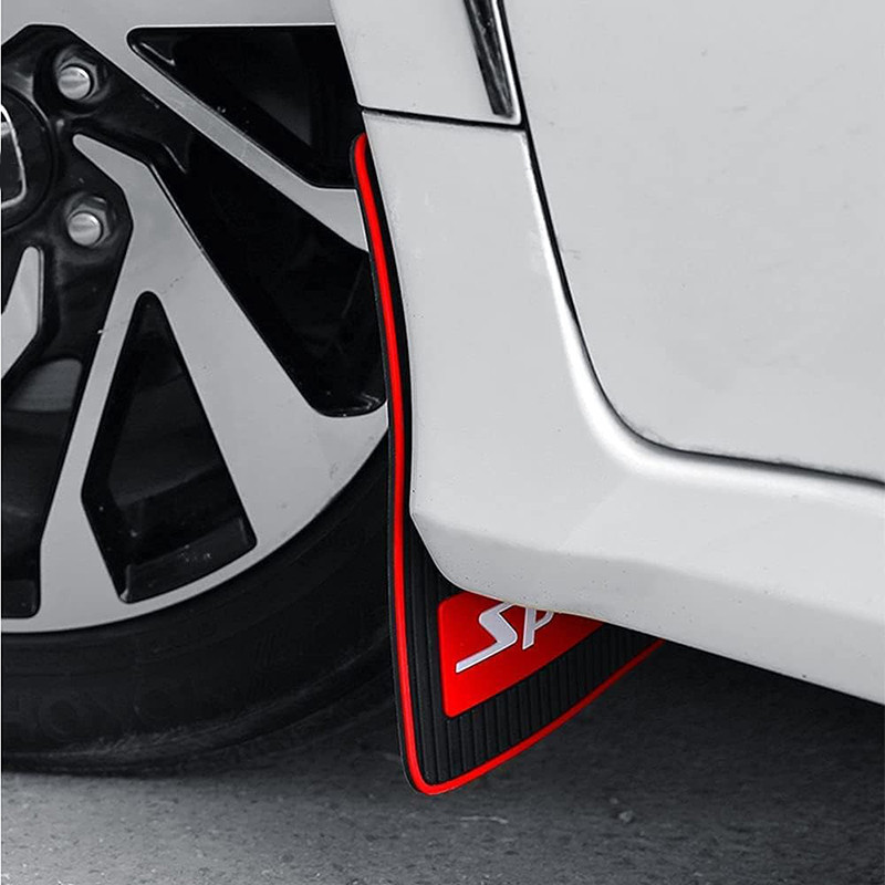 Universal Car Mudguard Front Rear Wheels Mud Flaps PVC Splash Fender ...