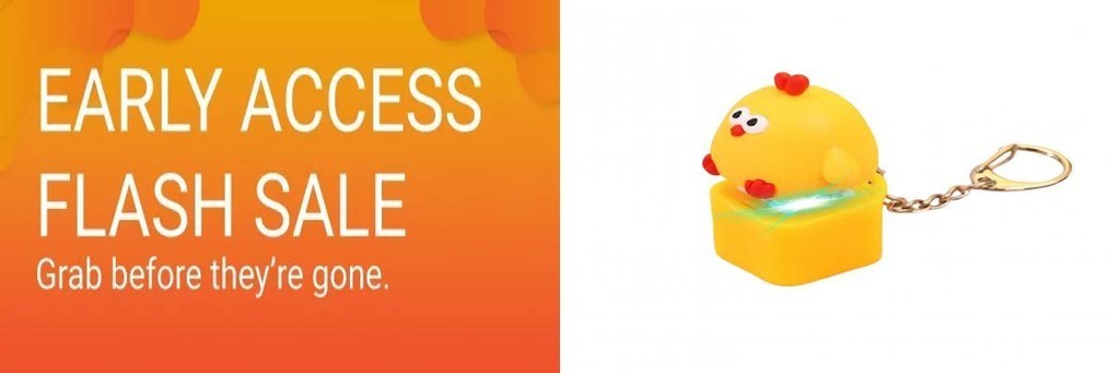 [TS] Duck Keycap Toy Fun Sound Light Keycap Fidget Toy for Stress ...