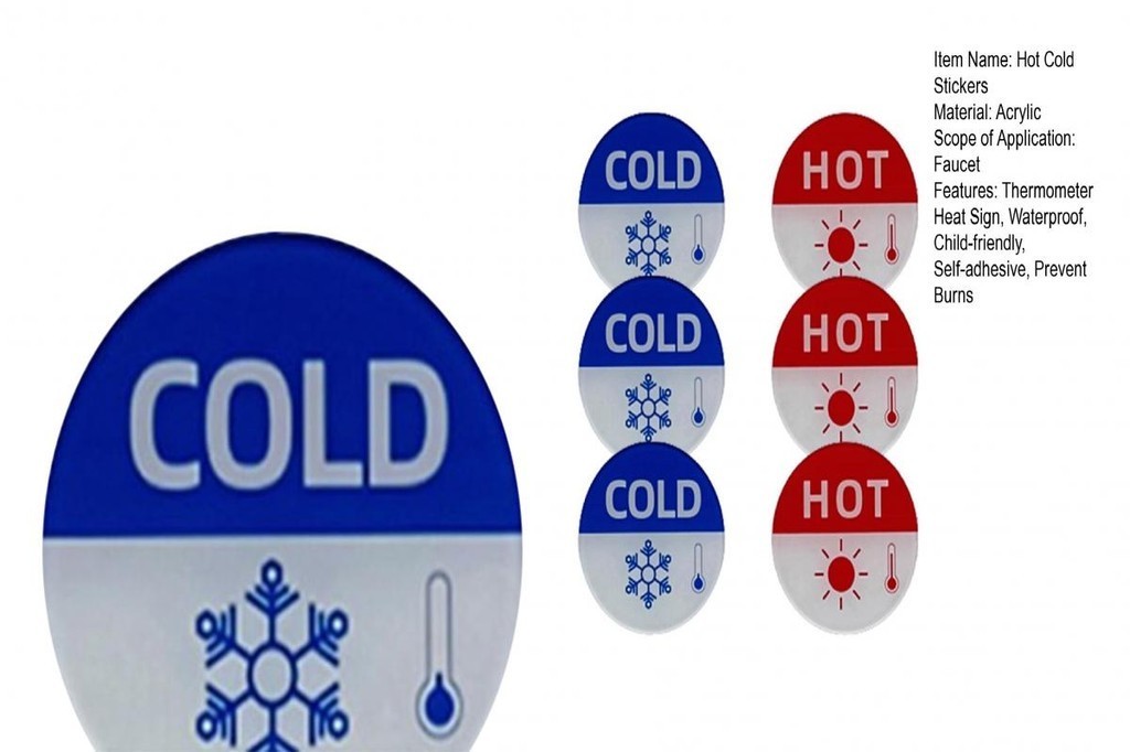 GOF Waterproof Temperature Indicators 6pcs Hot and Sign Stickers for ...