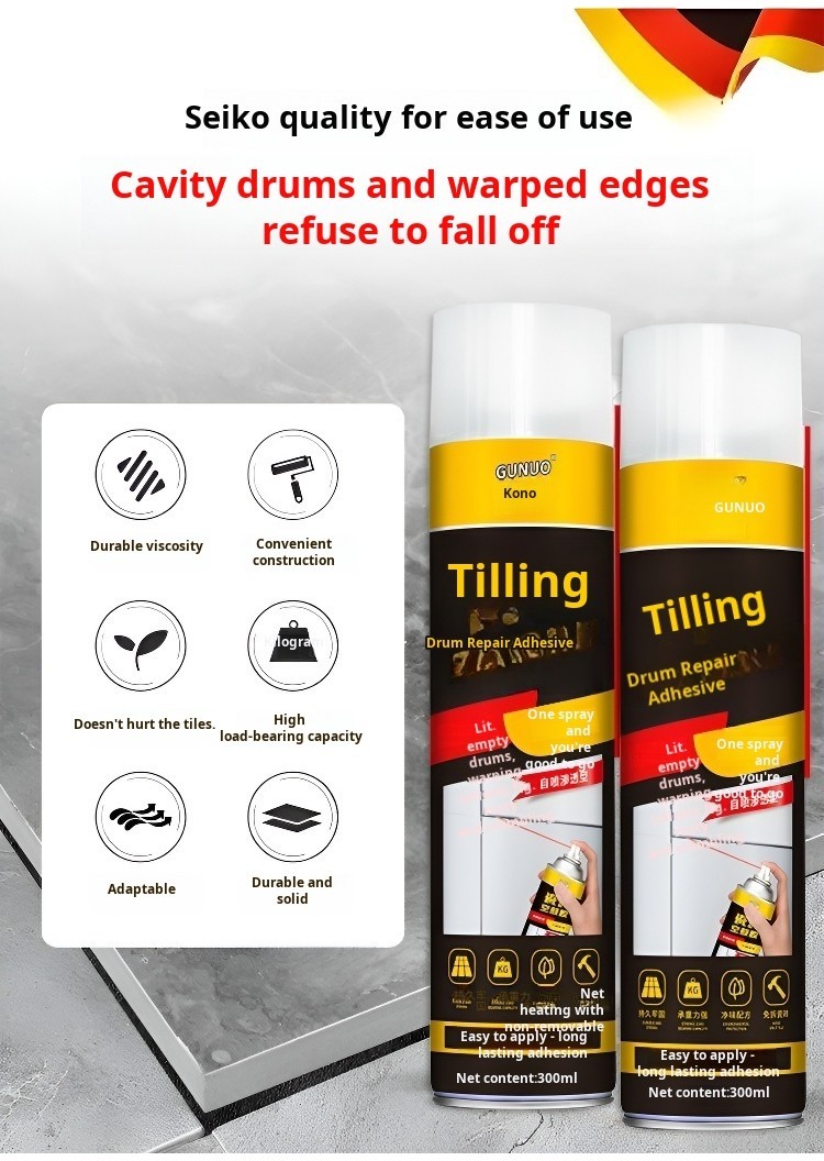 【Long lasting/super strong adhesion】Special adhesive for tile hollow ...