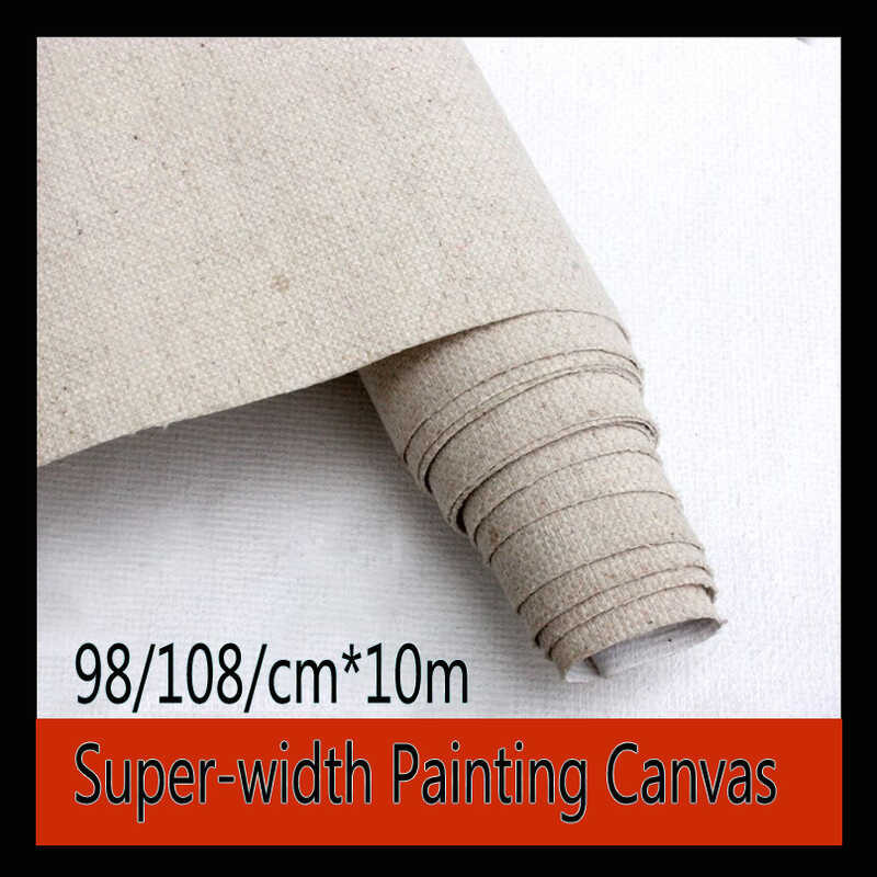 10M Super-Width Linen Blend Cloth Oil Pagpipinta Papel Canvas At Kahoy ...