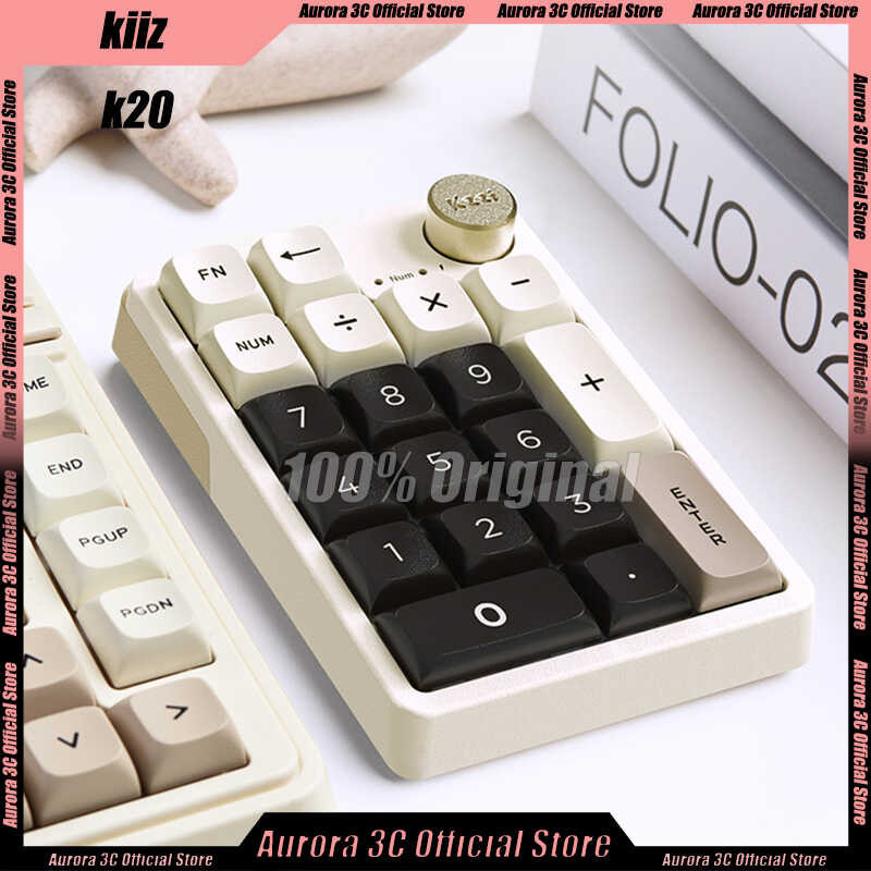 Keypad Kzzi K20 Wireless Bluetooth Number Pad 3 Mode 2.4G 19 Keys Customization Keyboards For Pc ...