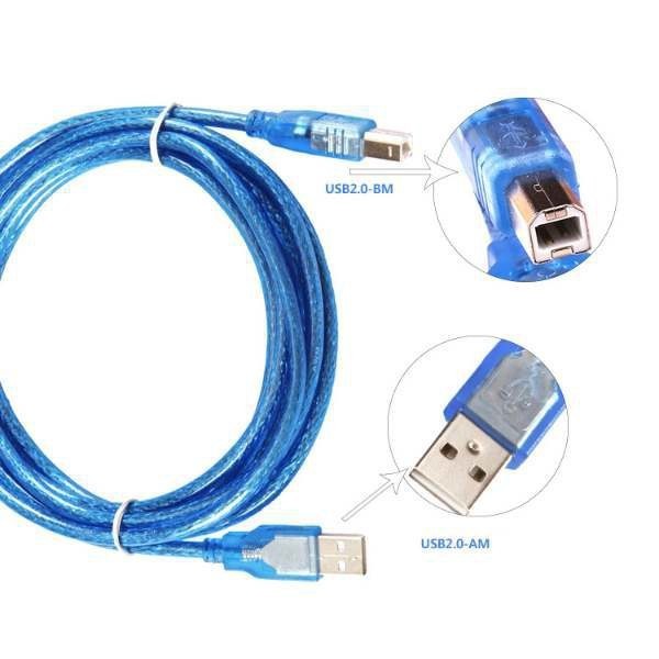 USB PRINTER CABLE 5 METERS (USB AB CABLE) | Shopee Philippines