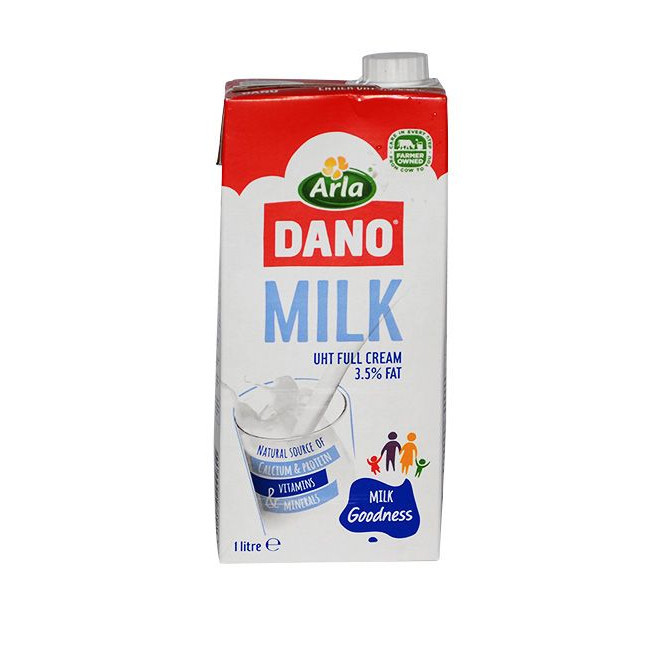 ∇ Arla Milk Goodness Full Cream Milk Arla Dano Full Cream Milk 1 Liter ...