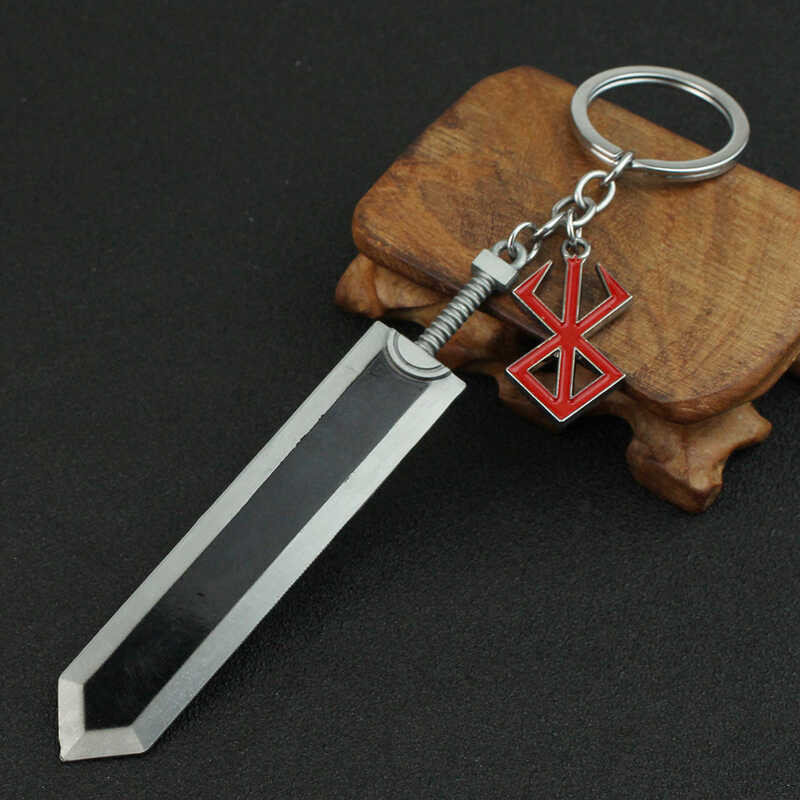 Home Anime ecoration Berserk Anime Guts Sword Jewelry Set Keychain ...