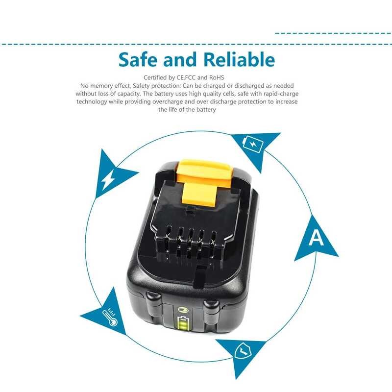 6000mAh 12V Li-ion Battery Rechargeable For DCB124 DCB120 DCB127 DCB121 ...