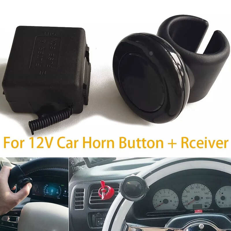 Universal Wireless Auto Truck Car Suv Refit Steering Wheel Horn Button ...