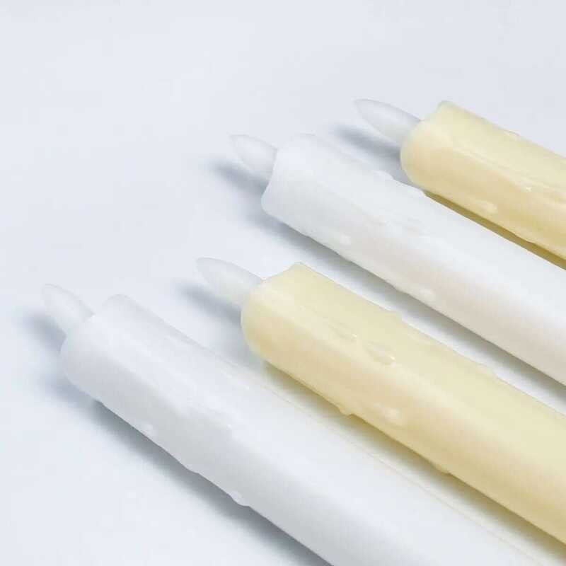 3D Wick Dripping Wax s Flickering led Taper Remote control w/Timer ...