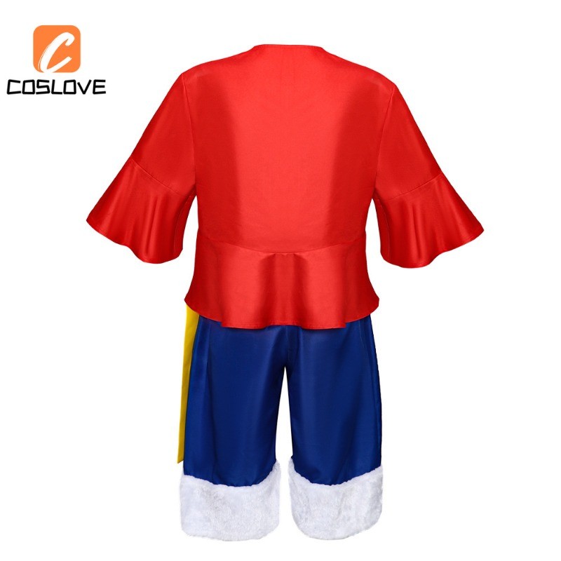 Anime ONE PIECE Code Red Luffy Cosplay Clothing Full Set Costume Suit ...